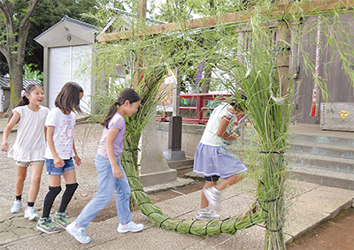夏越大祓（なごしのおおはらえ）で健康祈願 手作りの「茅の輪」くぐる | 神奈川区 | タウンニュース
